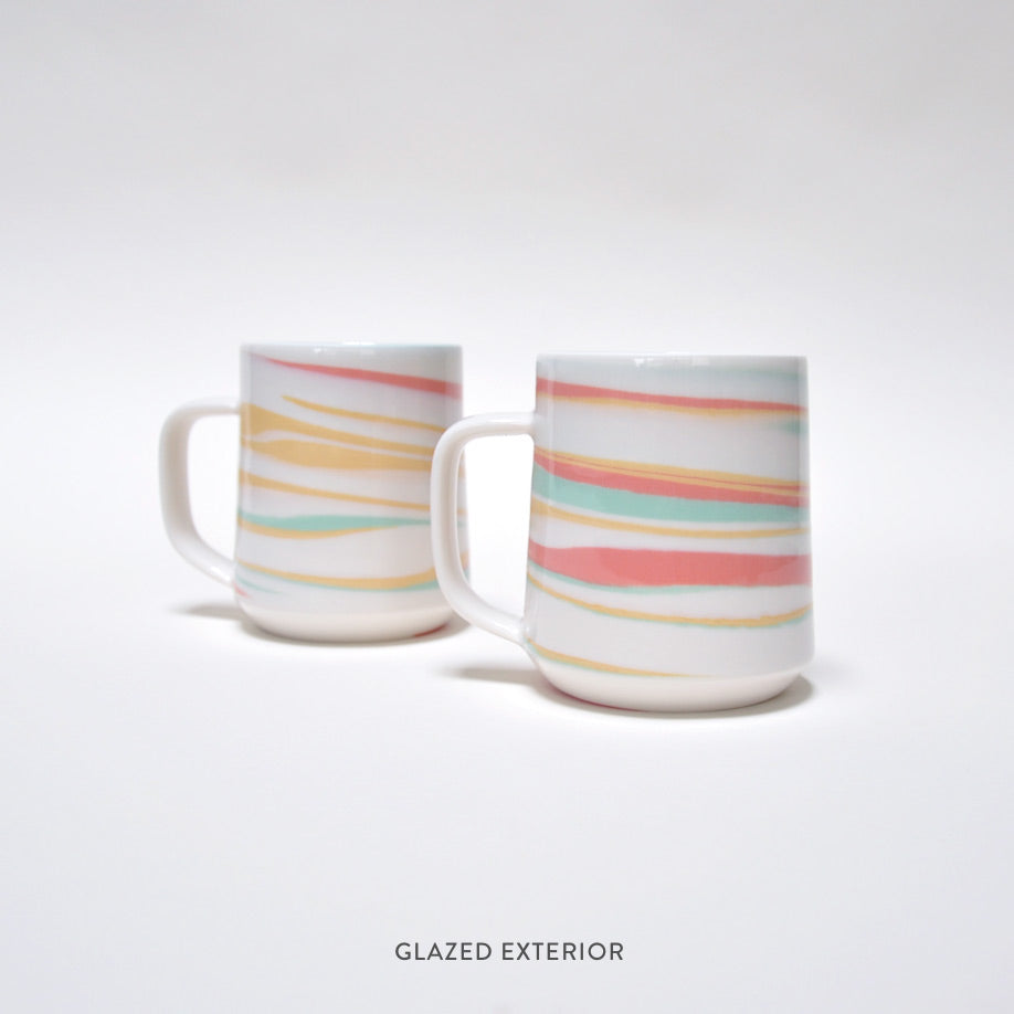 Taffy Mug - Tri-Color – Clay Factor Ceramics
