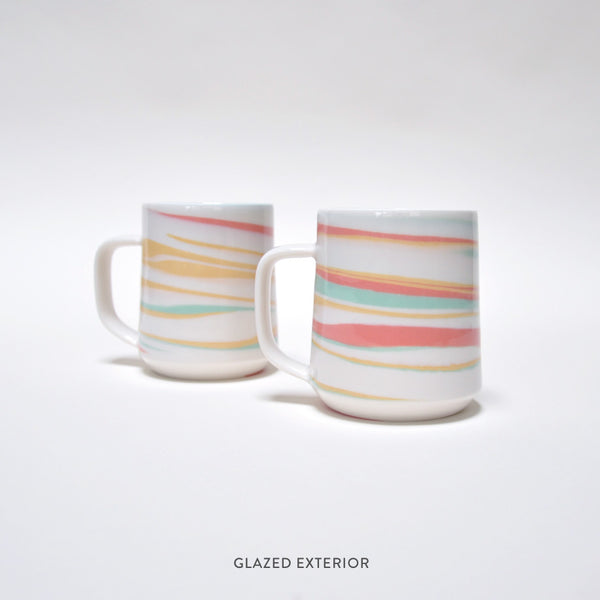 Taffy Mug - Tri-Color – Clay Factor Ceramics